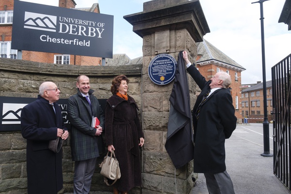 Blue plaque unveiled at University’s Chesterfield campus - 2022 ...